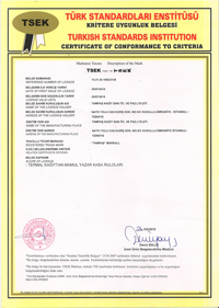 Tampaş Kağıt ::: Belgelerimiz